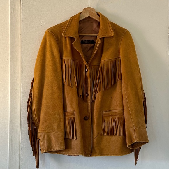 Jackets & Coats | Vintage Buckskin Fringe Jacket | Poshmark